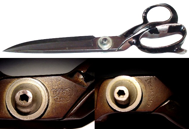Tailor's shears made by Wiss of Newark - 13 inches overall