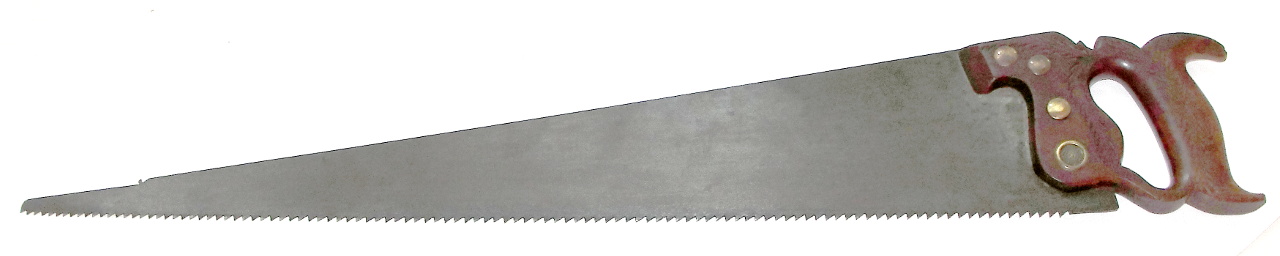 Disston - Keystone Saw Works rip saw with apple handle 28 inches 5 pts