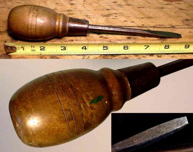 Large handled screwdriver with octagonal blade